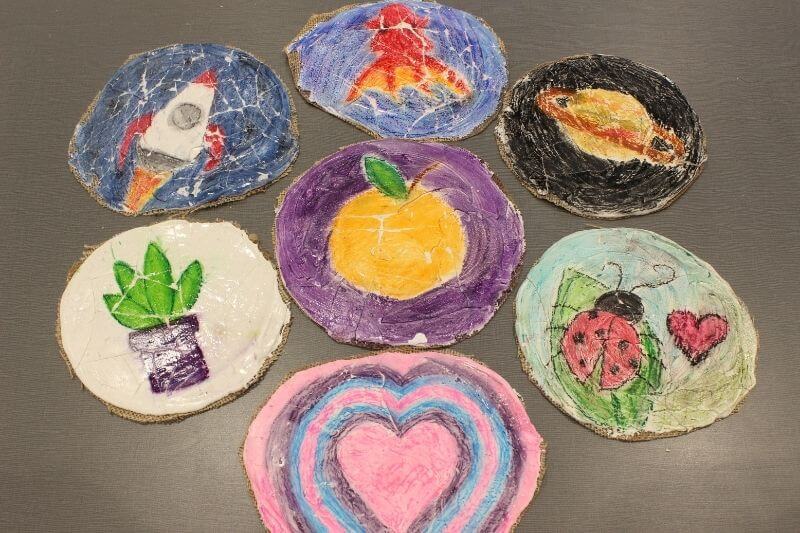 DIY Fresco Art For Kids • An Activity in Ancient Art